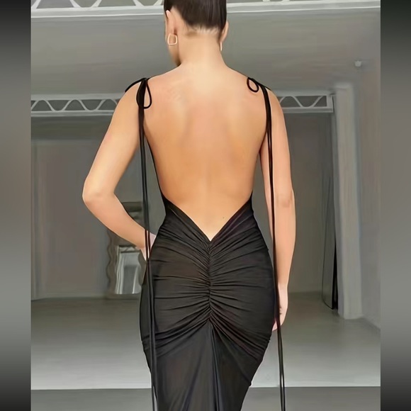 Dresses | Boho Open Back Bodycon Maxi Dress | Poshmark